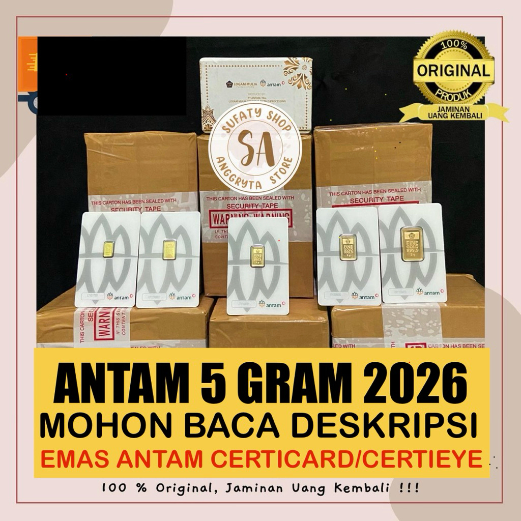 Jual EMAS ANTAM 5 GRAM CERTICARD ANTAM BUMN EMAS 5 GRAM LOGAM MULIA 5 ...