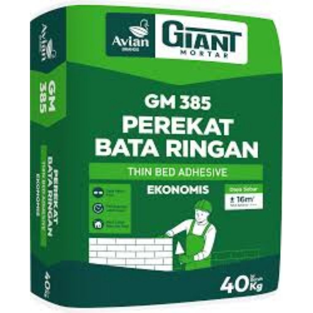 Jual Semen Mortar Giant Mortar 385 Avian Brands/Perekat Bata Ringan ...