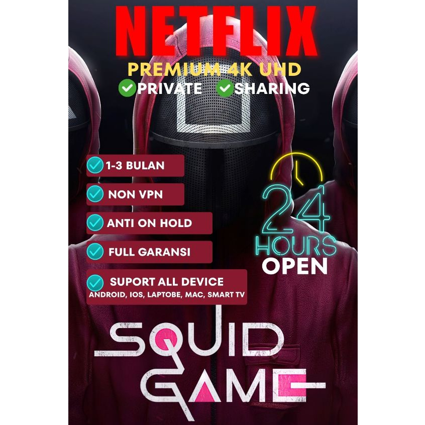 Jual PAKET NETFLIX MINGGUAN UHD 4K PRIVAT RESMI NETFLIX PREMIUM ...
