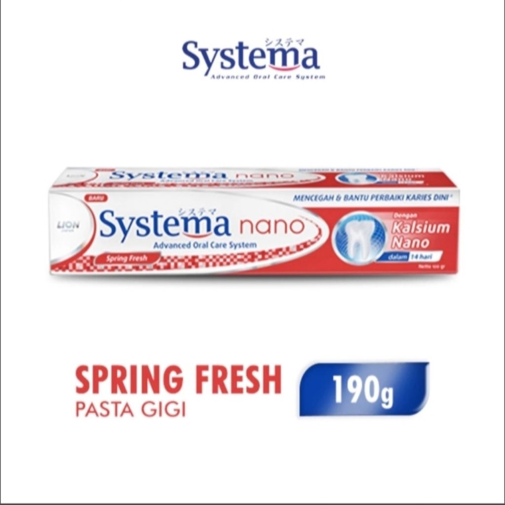 Jual systema nano pasta gigi spring fresh 190g | Shopee Indonesia
