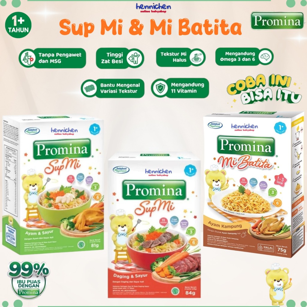 Jual Promina mi batita Mie goreng rasa ayam kampung 75 gram 1-3 thn mie ...