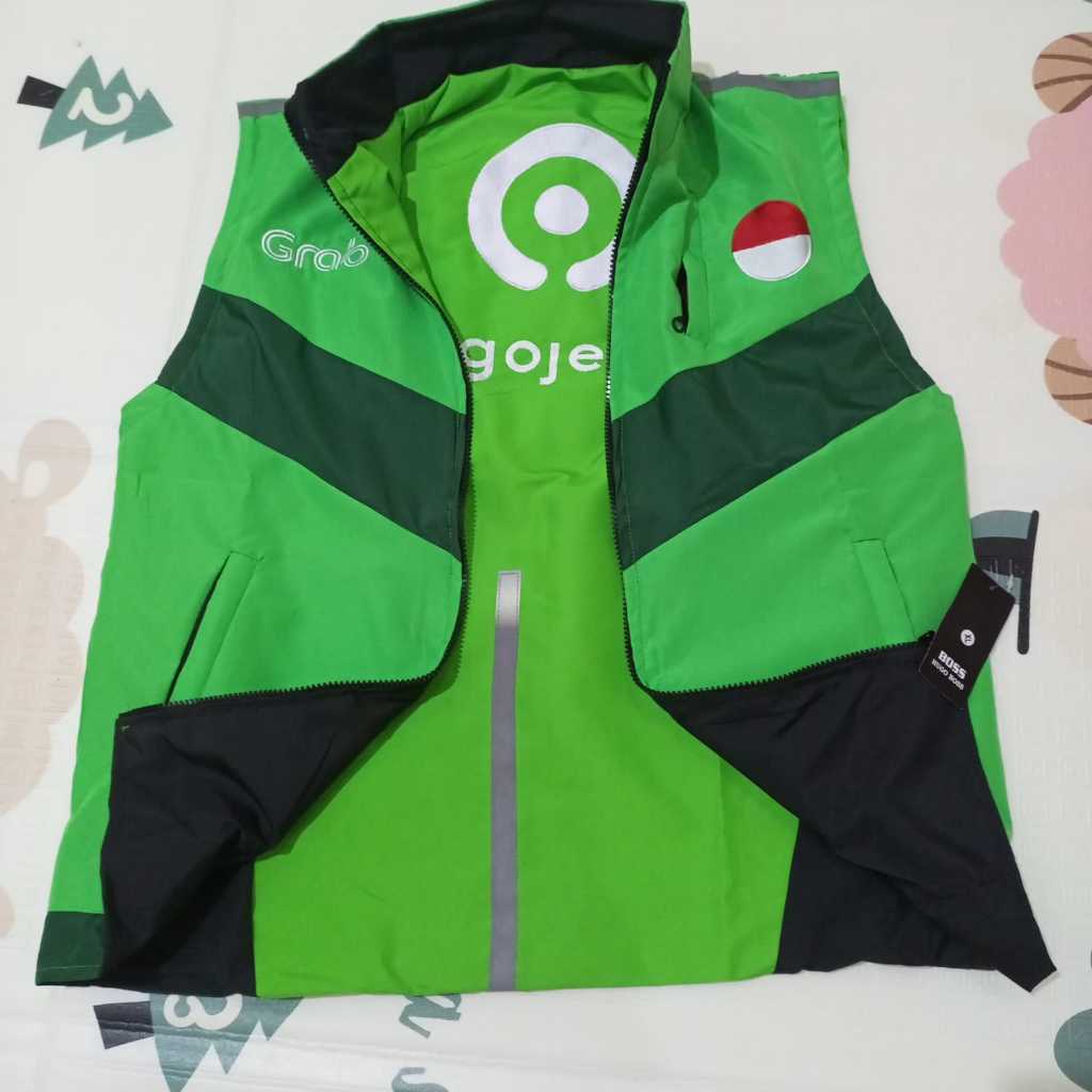 Jual ROMPI GOJEK GRAB BISA DIPAKE BOLAK BALIK BAHAN WATERPROOF READY M ...