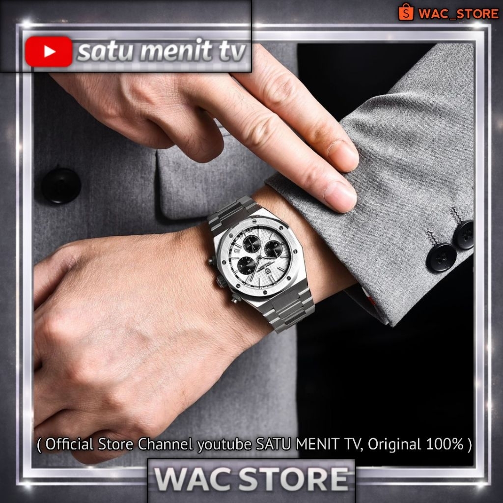 Jual NEW PAGANI DESIGN WHITE TEKSTUR DIAL AP SAFIR GLASS + AR COATING ...