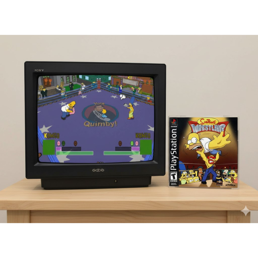 Jual [ Game PS1 Psone Playstation ] The Simpsons Wrestling | Shopee ...