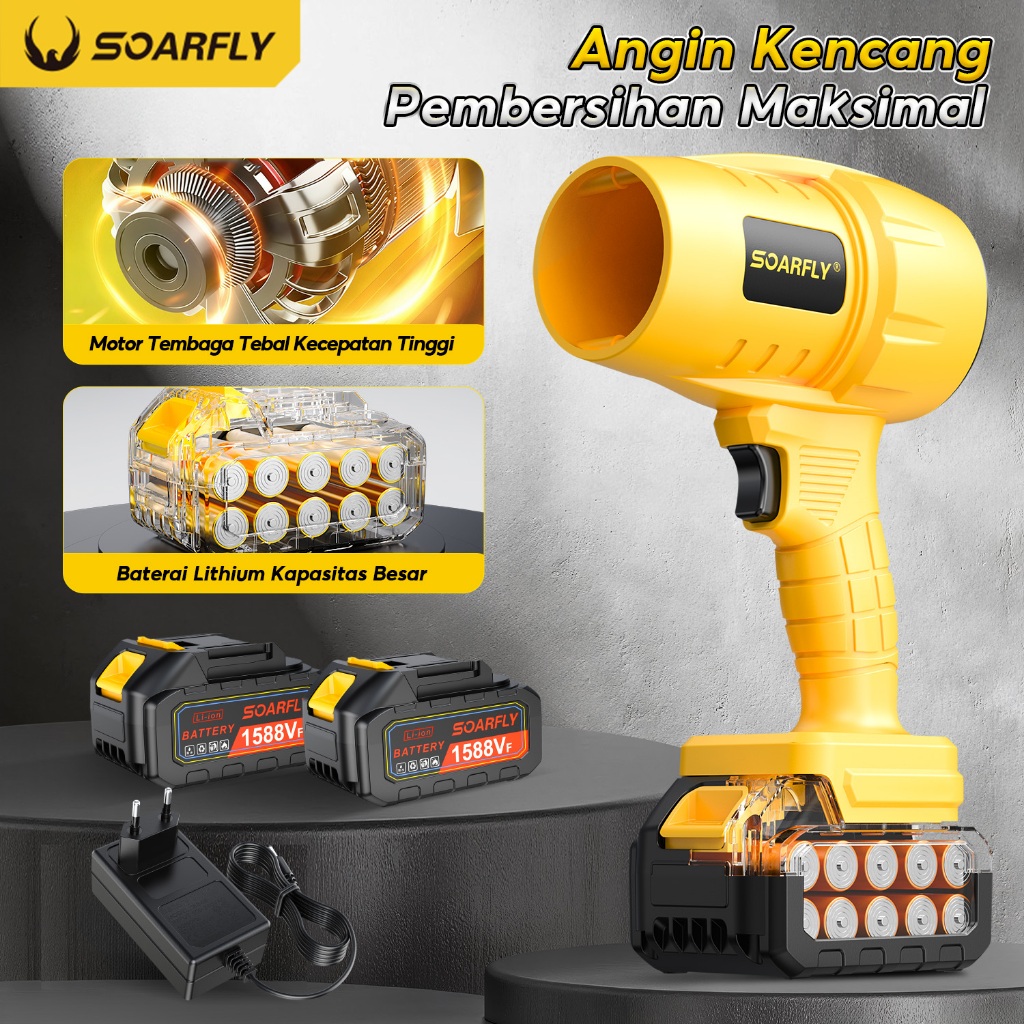 Jual SOARFLY Brushless Mesin Blower Baterai Lithium Turbo Blower ...