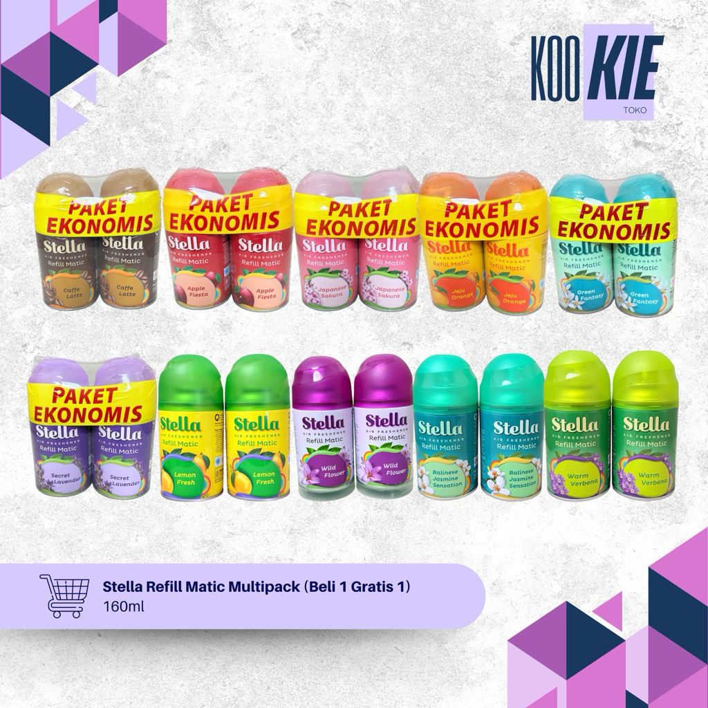 Jual Paket Hemat Isi 2 - Stella Matic Refill 160ml | Refill isi ulang ...