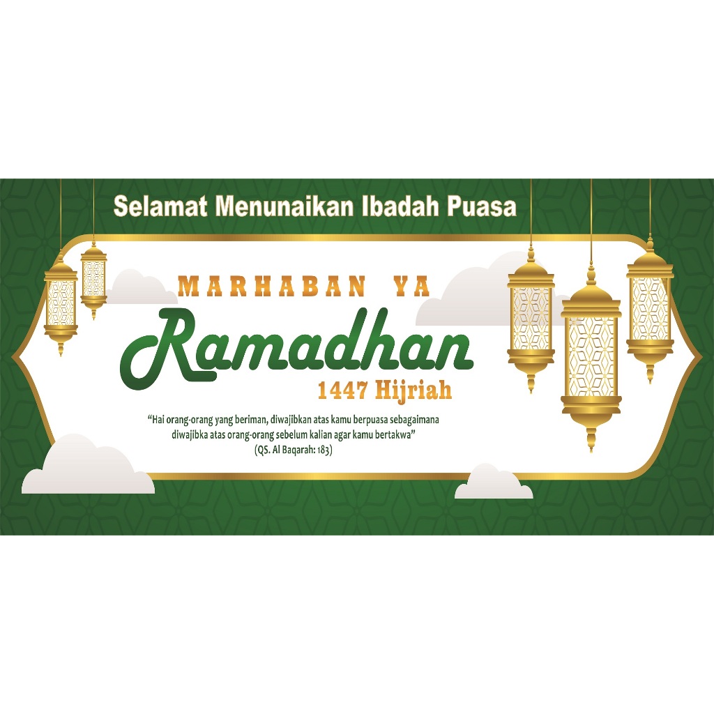 Jual Banner Spanduk Marhaban Ya Ramadhan 1447 H Tahun 2026 Shopee