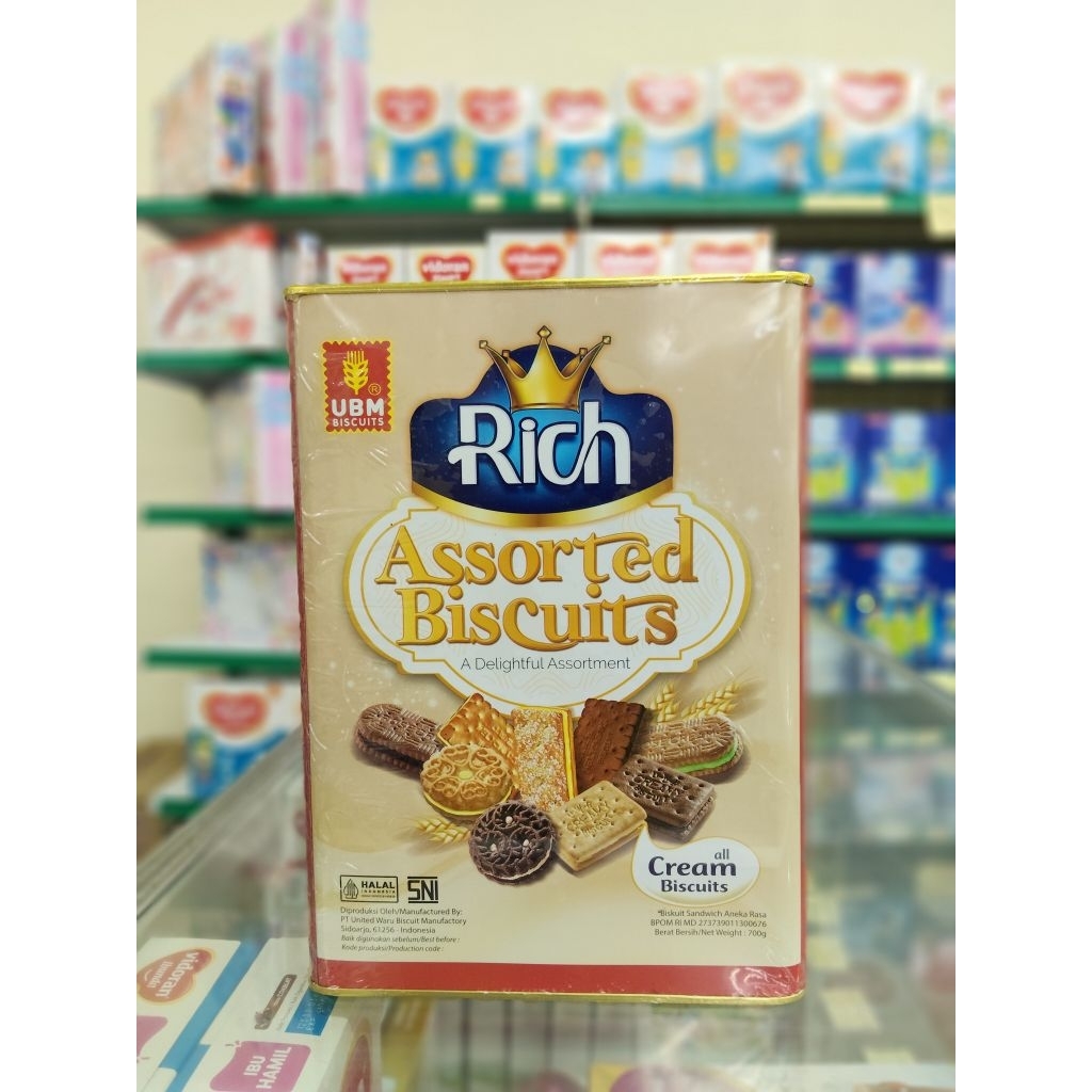 Jual UBM RICH CREAM ASSORTED 700g | UBM Biskuit Krim All Cream Biscuit ...