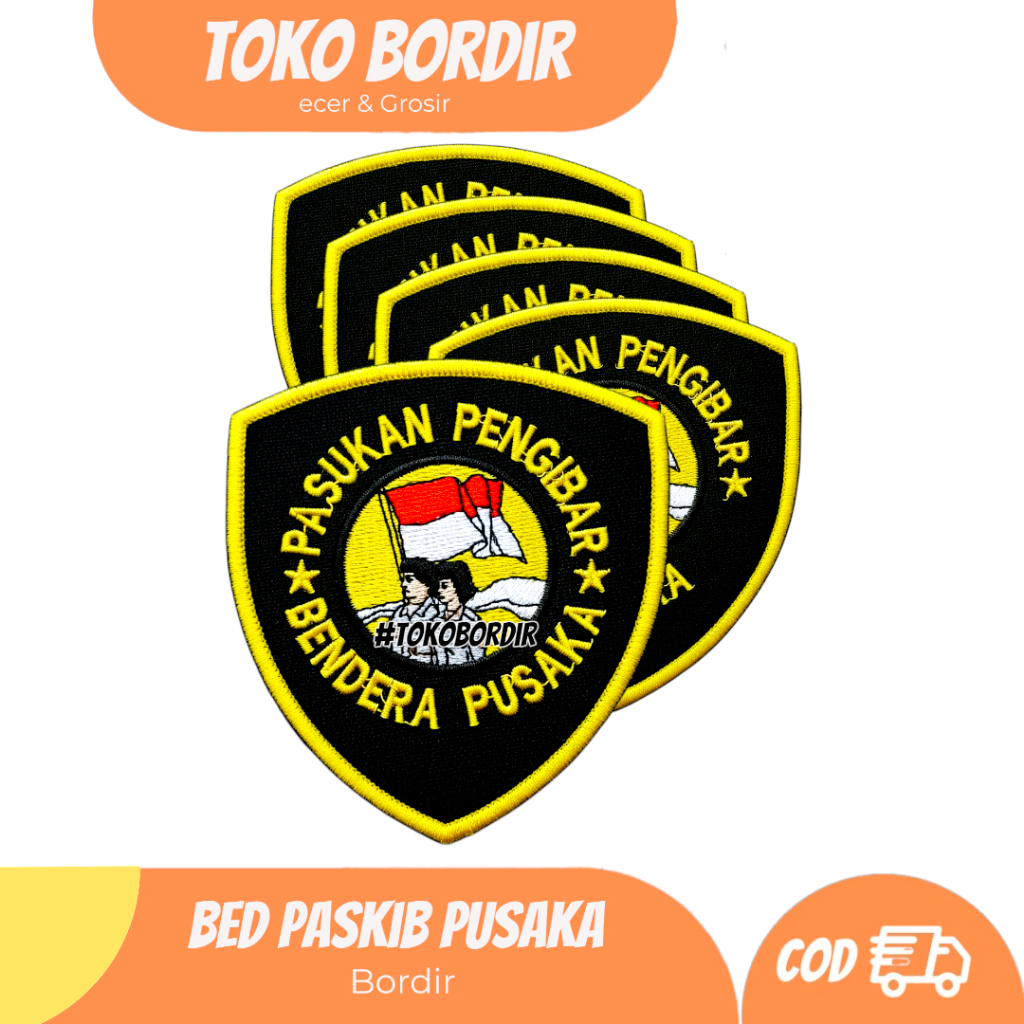 Jual Bed logo paskibra Pusaka | Bed logo pasukan pengibar bendera ...