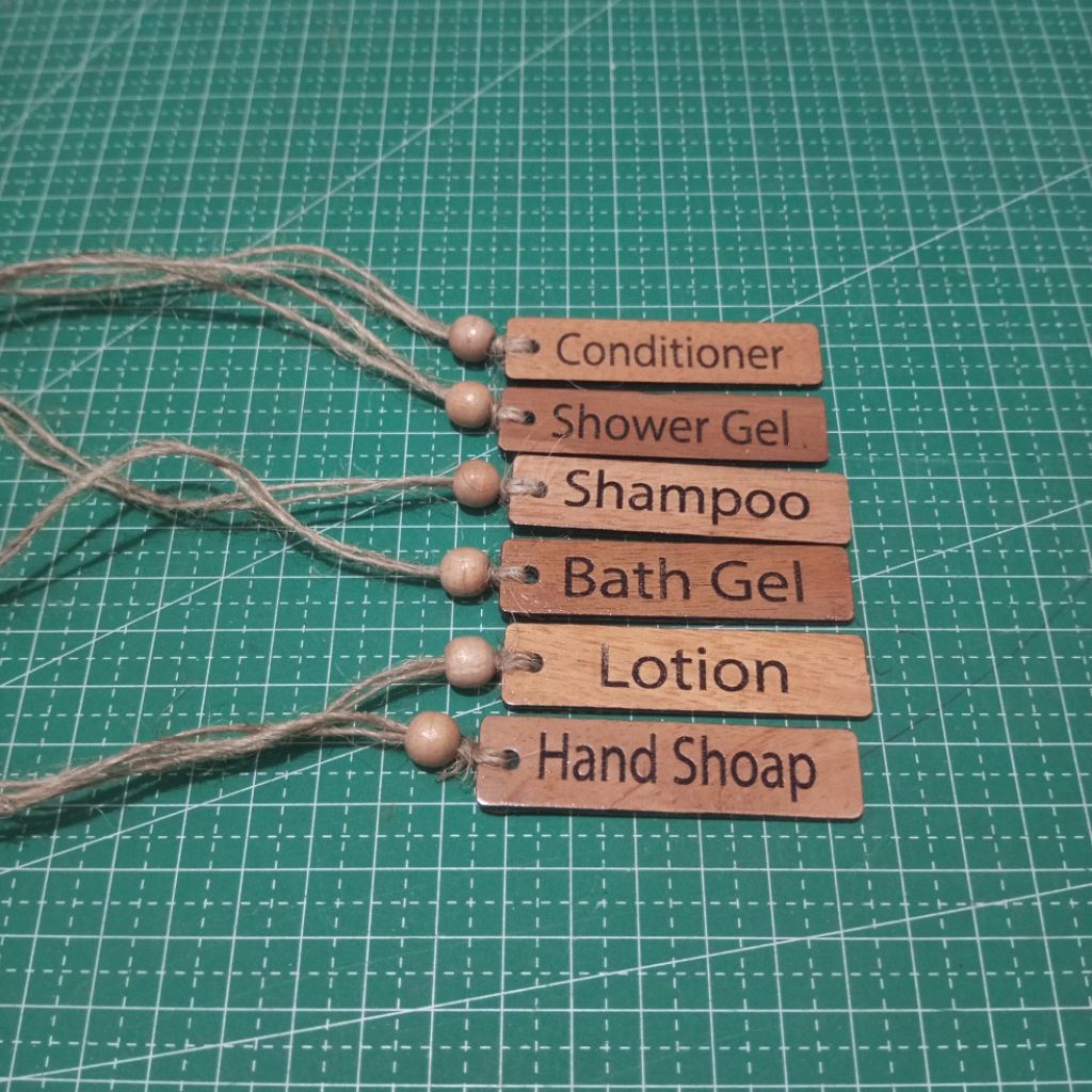 Jual Amenities Tag/Label kayu/Hang Tag kayu | Shopee Indonesia