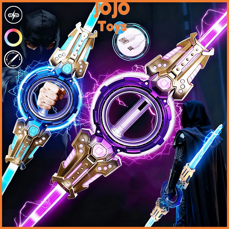 Jual JOJO Baru Mainan Anak Laki Laki Lightsaber Mainan Double Edge 2in1 ...