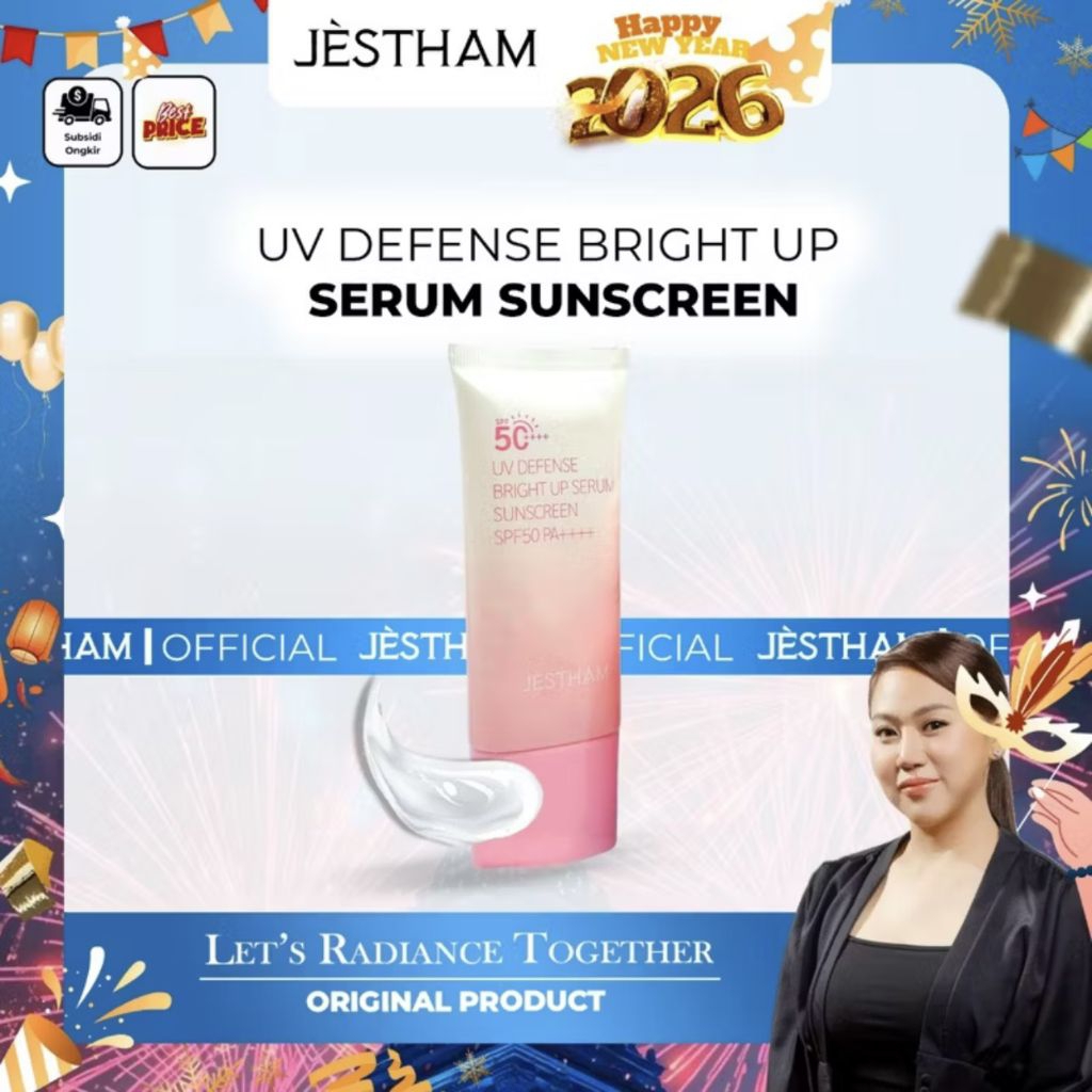 Jual Jestham Sunscreen UV Defense Bright Up Serum SPF50 PA++++ | Shopee ...
