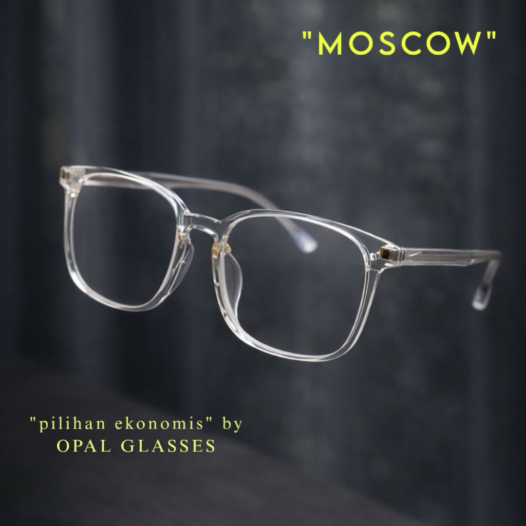 Jual MOSCOW - Frame Kacamata Kotak Pria Wanita Unisex Korea Anti Radias ...