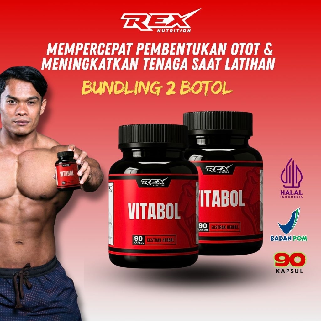 Jual Vitabol 90 Kapsul Herbal Suplemen Fitness - Bundling 2 Botol ...