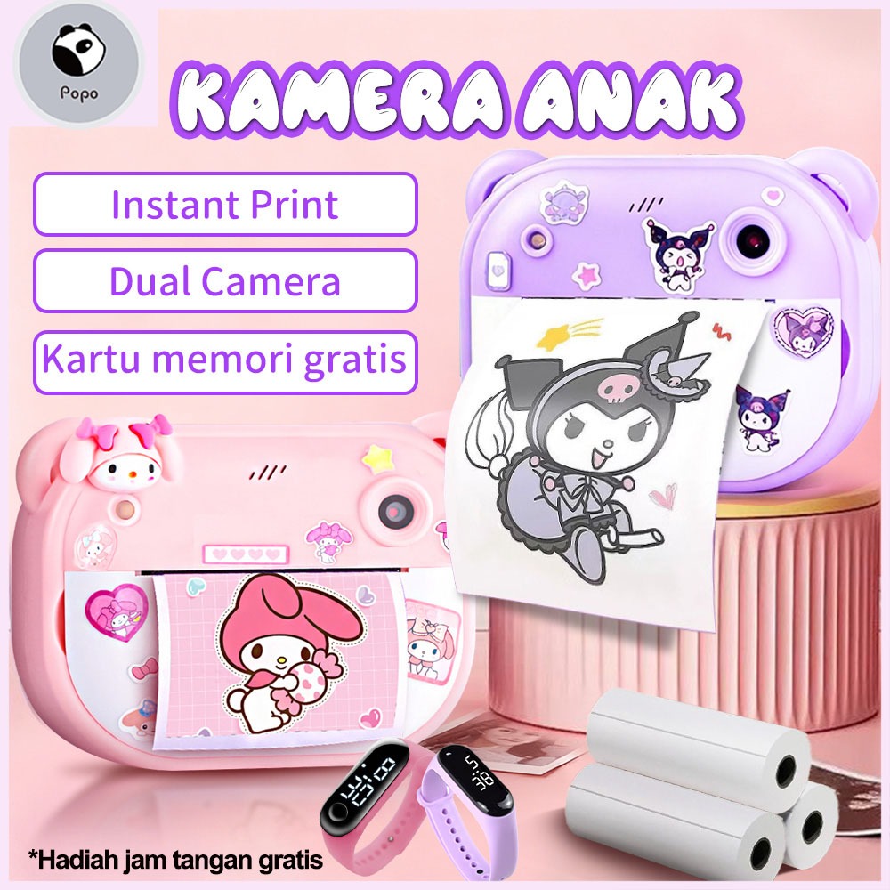 Jual Kamera Anak Mini Instant Print Layar FHD 2 Inch Digital Dual ...