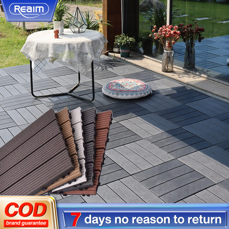 Jual PVC Decking Tile 30x30cm Kayu Anti Air Desain Bagus Lantai DIY ...