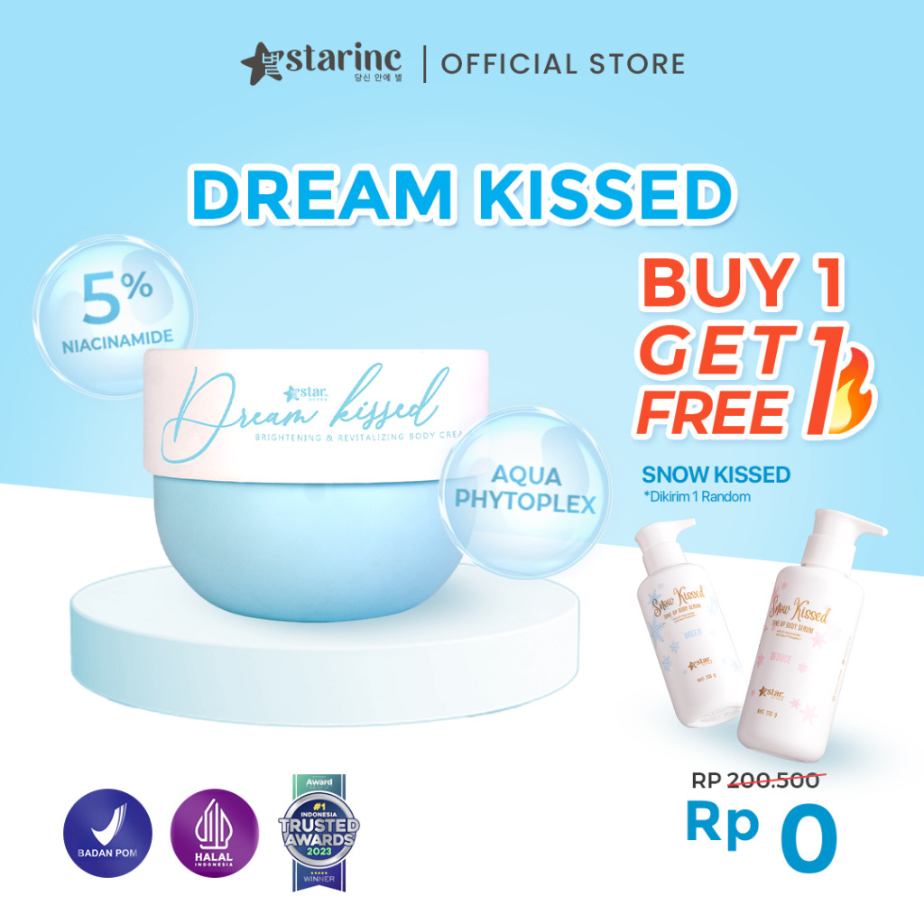 Jual [BUY 1 GET 1 FREE] Brightening Body Cream Dream Kissed Ultimate ...