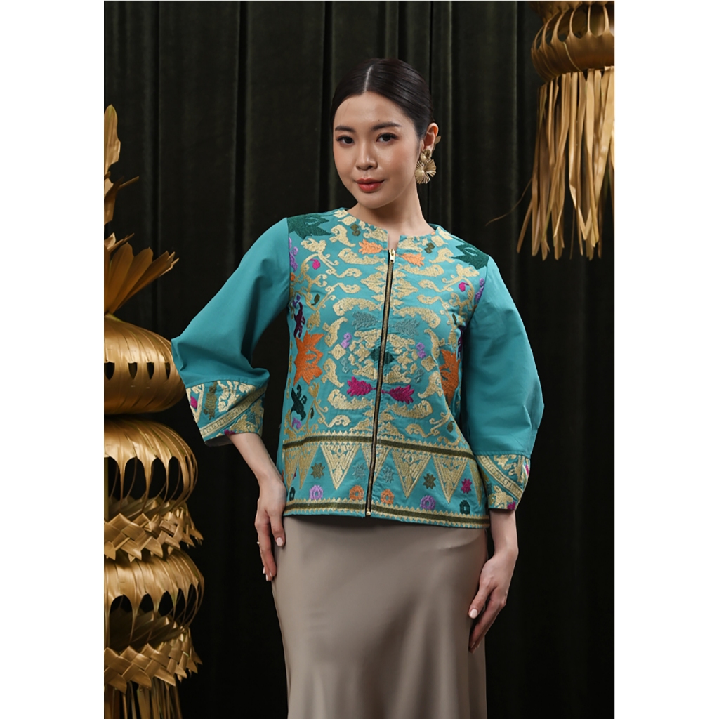 Jual NONA RARA - Lere Suksma T5198, Baju kerja batik blouse wanita ...