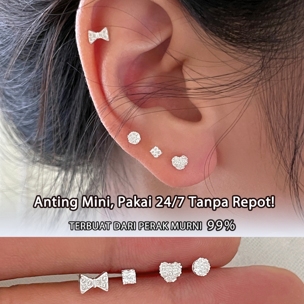 Jual ARSIS Anting Stud Wanita untuk Merawat Tindikan, dari Perak 999 ...