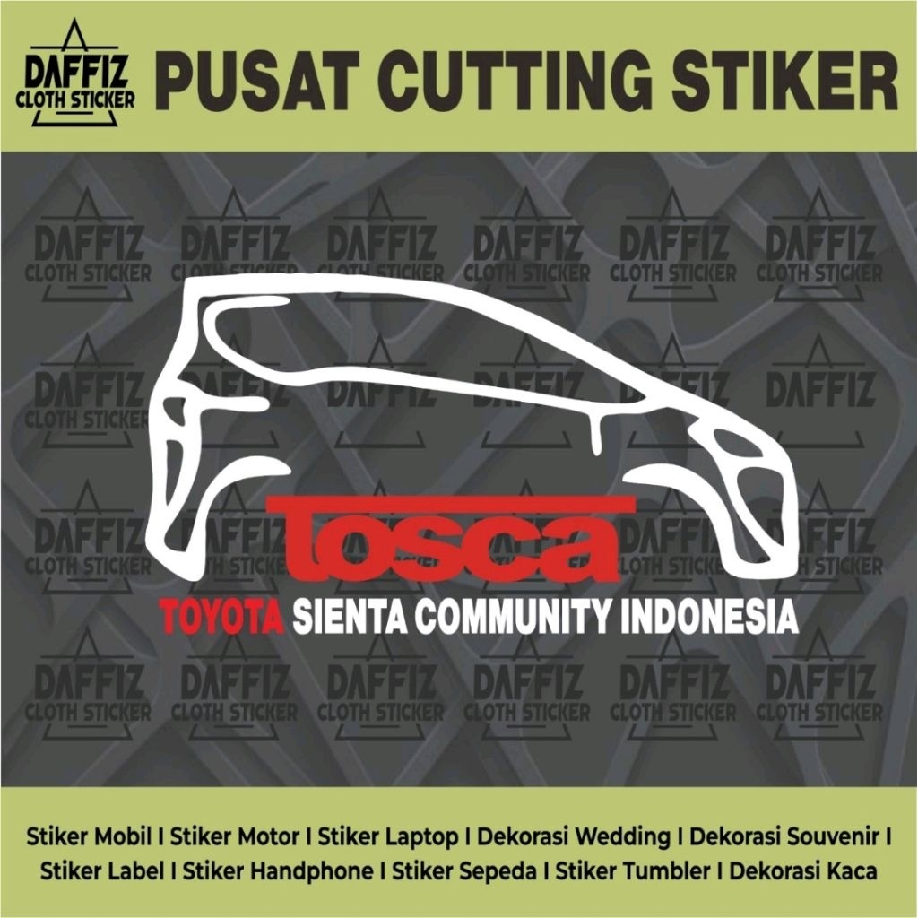 Jual STIKER CUTTING CUSTOM TOYOTA SIENTA | Shopee Indonesia