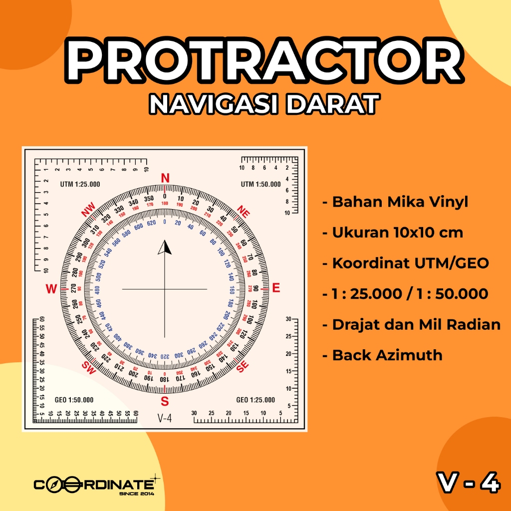 Jual Protaktor Navigasi Douglas dengan Skala Karvak Fleksibel dan Tahan ...