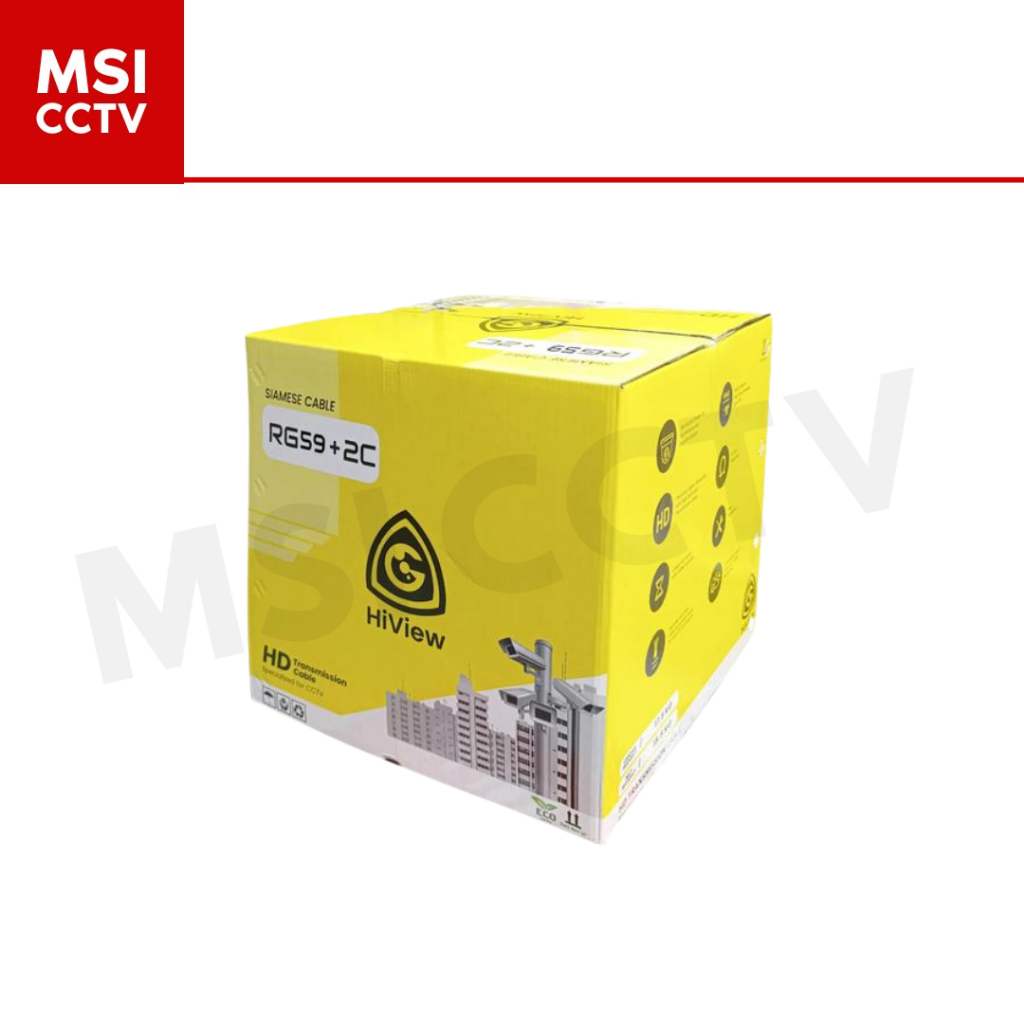 Jual HIVIEW RG59+P 300 Meter – Kabel CCTV Coaxcial + Power CCTV RG59 ...
