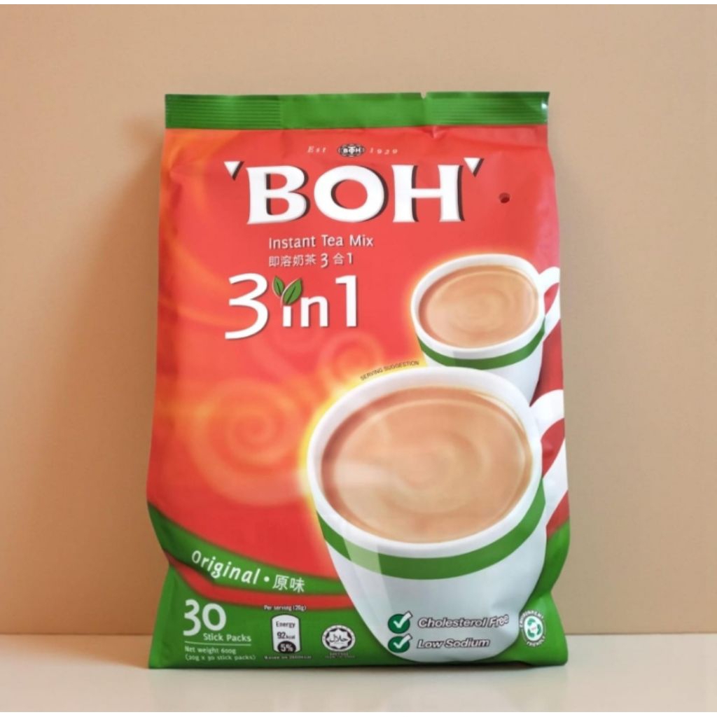 Jual BOH - Instant Tea Mix 3 in 1 Original Isi 30 Sachet | Shopee Indonesia