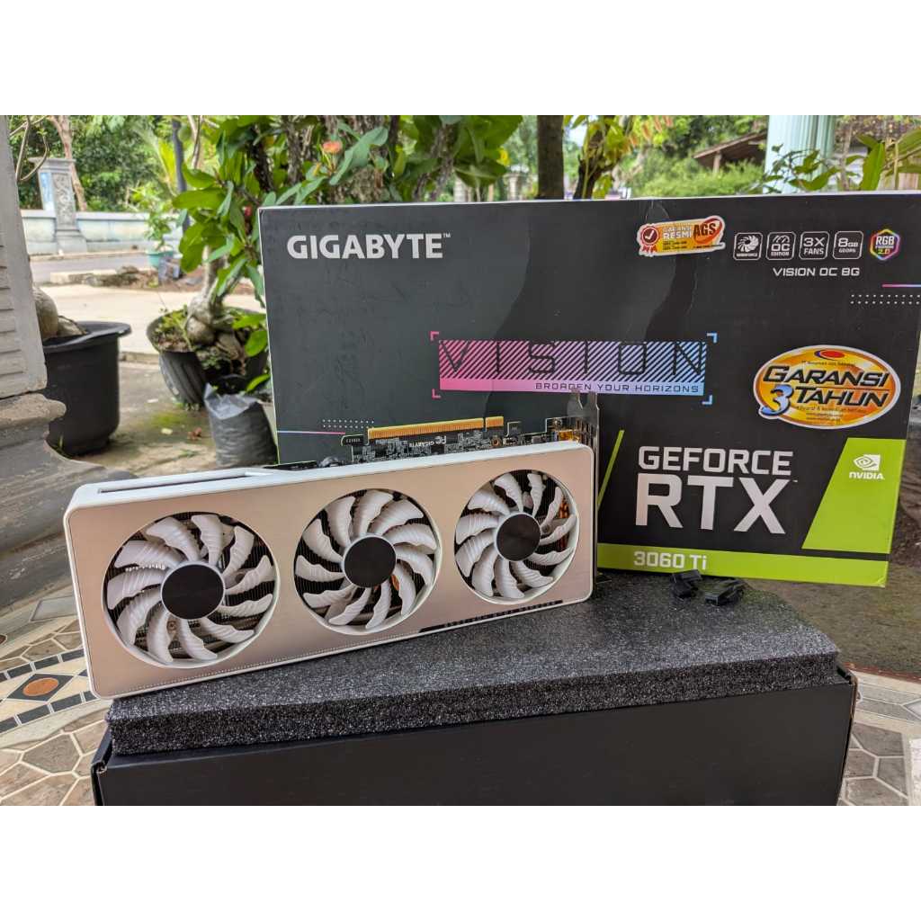 Jual GIGABYTE GEFORCE RTX 3060 TI VISION OC 8GB VGA GDDR6 | Shopee ...