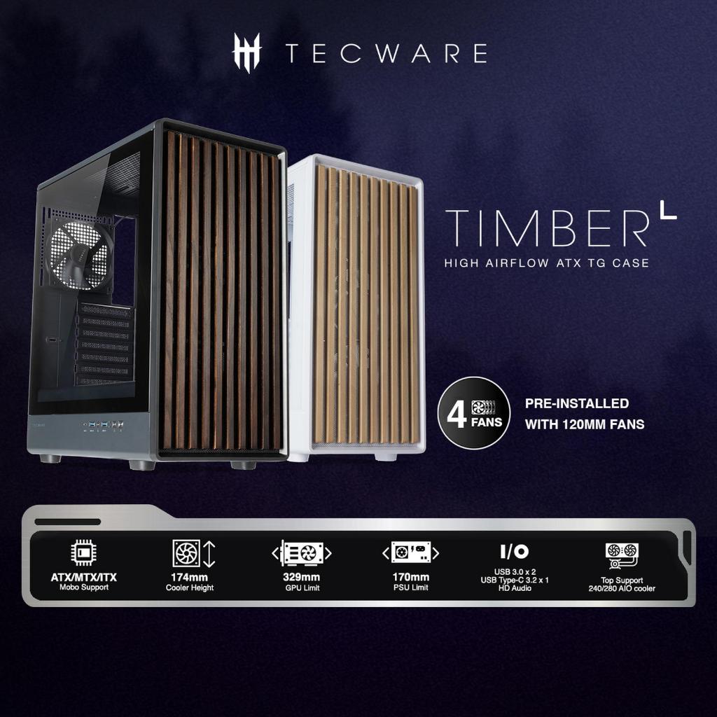 Jual TecWare Casing Komputer Timber L Mesh ATX - Tecware Case PC ...