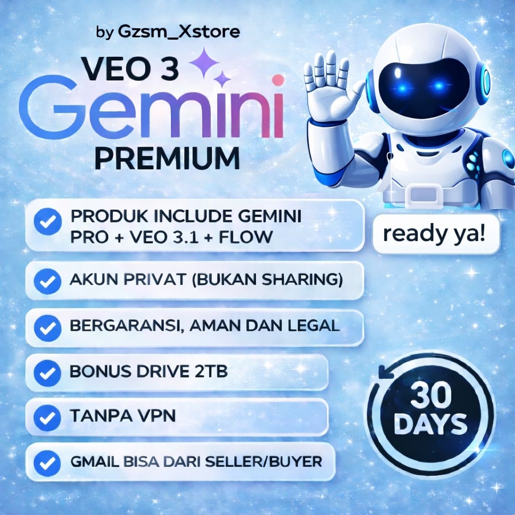 Jual Gemini AI VEO 3 PRIVATE & LEGAL Aman bergaransi 100% | Shopee ...