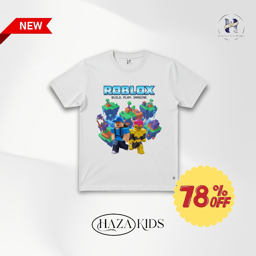 Jual HAZA Kaos anak Roblox terbaru 2026 || Bahan katun premium adem dan ...