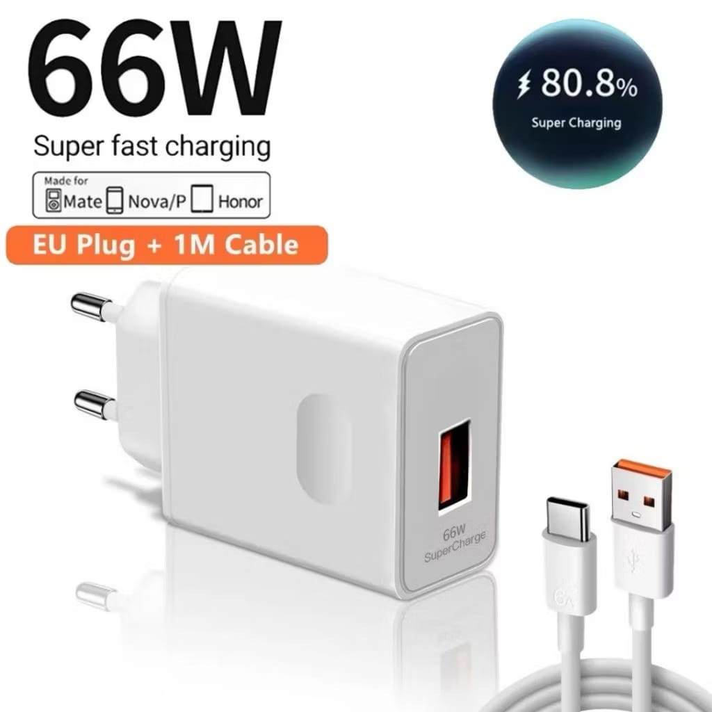 Jual Charger Huawei 66W P60 Pro Mate 60 Pro Super Fast Charging ...