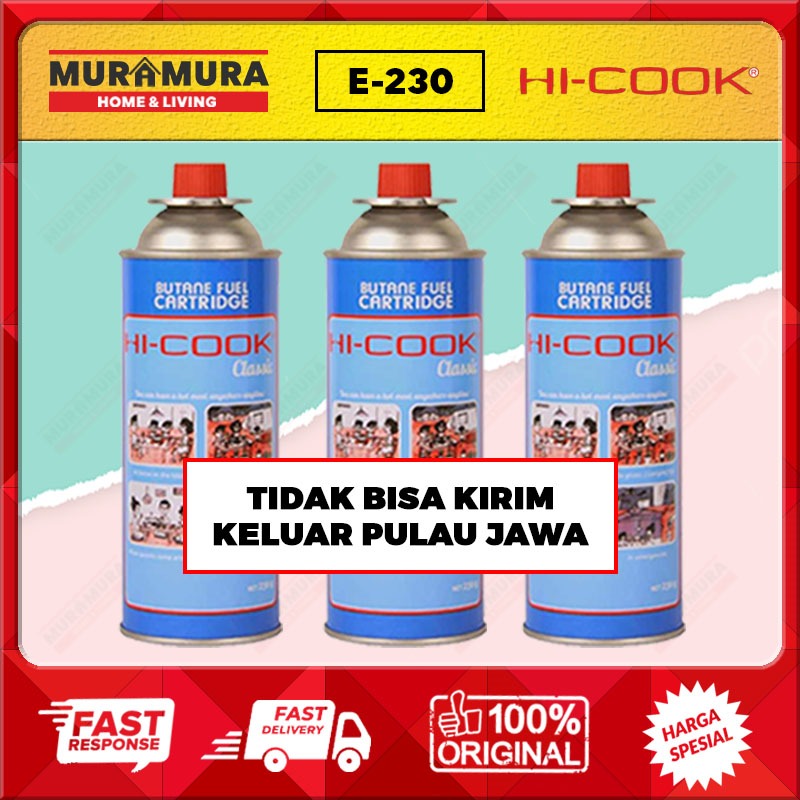 Jual HI-COOK E-230 Gas Kaleng Tabung Portable Butane | Shopee Indonesia