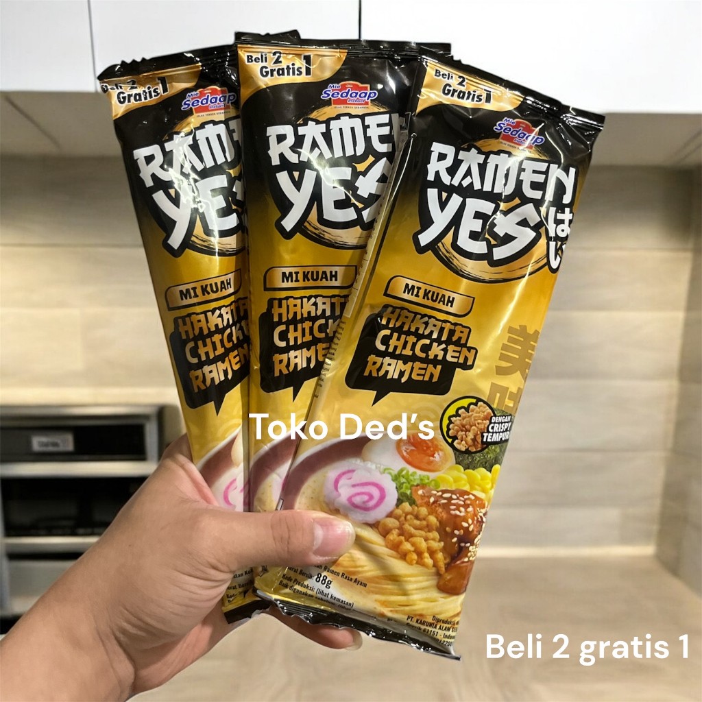 Jual (PROMO PAKET) Mie Sedaap RAMEN YES - BELI 2 GRATIS 1 (JADI 1PAK ...