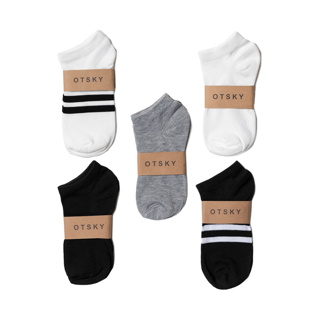 Jual Otsky Kaos Kaki Ankle Motif Garis Pria Wanita | Shopee Indonesia