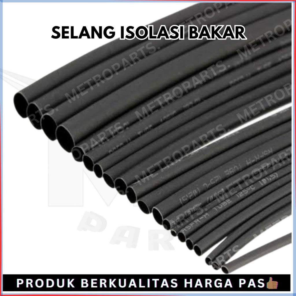 Jual SELANG ISOLASI BAKAR / HEAT SHRINK TUBE / SELONGSONG KABEL SUSUT ...