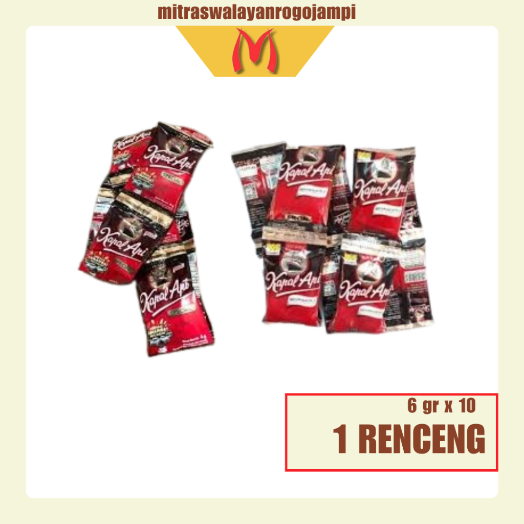 Jual Kapal Api Kopi Sachet Mini 6gr Renceng (Isi 10) (Tanpa Gula ...