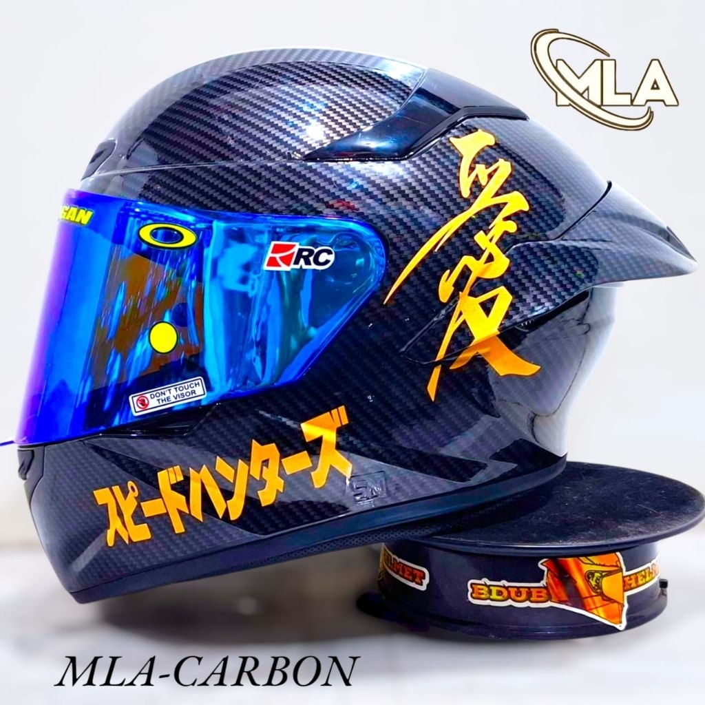 Jual Helm TT course TTC course MLA carbon kenji spoiler 3D | Shopee ...