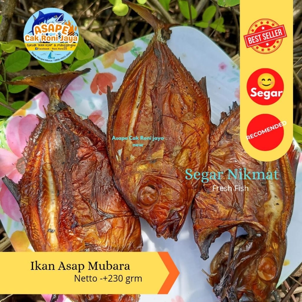 Jual Ikan Asap Mubara/Putihan/Kuwe isi 3 (lezat nikmat) | Shopee Indonesia