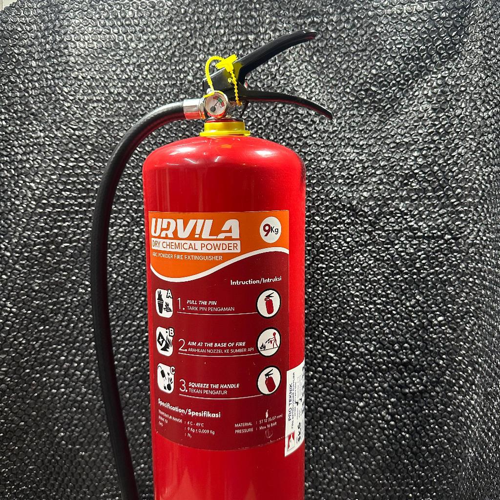 Jual APAR 9kg | 9 Kg bubuk ABC powder URVILA / set alat pemadam ...