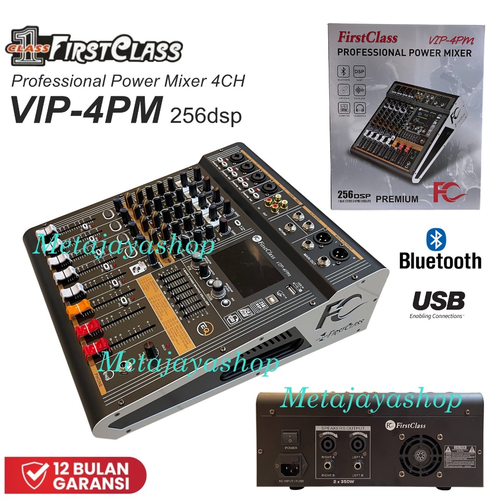 Jual Firstclass Power Mixer VIP-4PM 256dsp Premium - Compressor ...