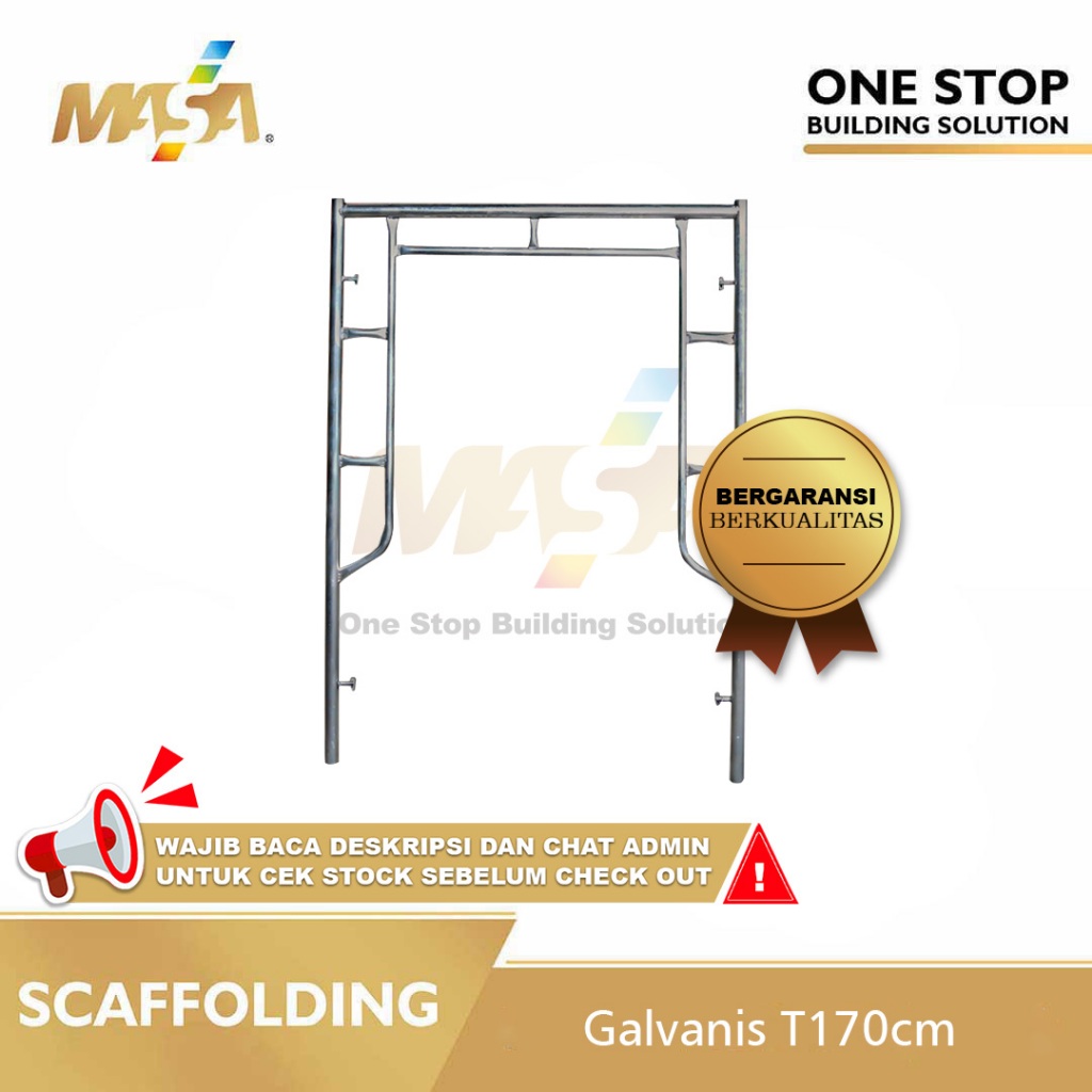 Jual MAIN FRAME GALVANIS STEGER PERANCAH T 170cm (FRAME ONLY ...