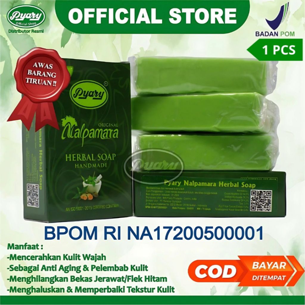 Jual [ORIGINAL BPOM RI] SABUN PYARY NALPAMARA TURMERIC PAPAYA ...