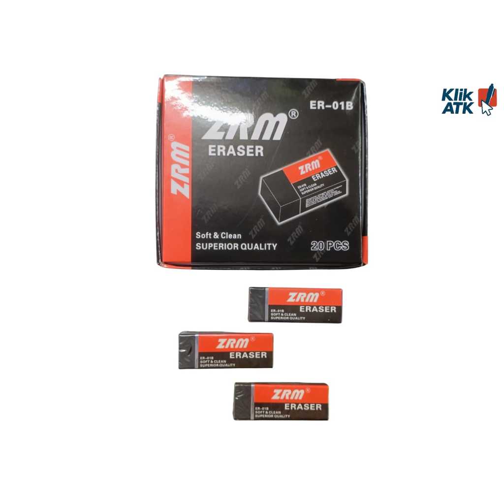 Jual Penghapus Hitam ZRM ER-01B - Per Pack isi 20 pcs | Shopee Indonesia
