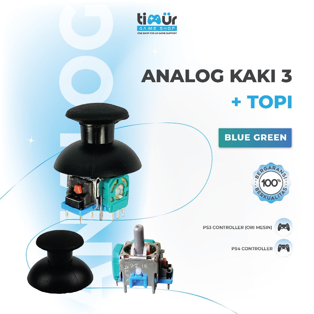 Jual Tombol Analog Stik Stick PS3 PS4 Kaki 3 ALPS Termasuk Topi ...