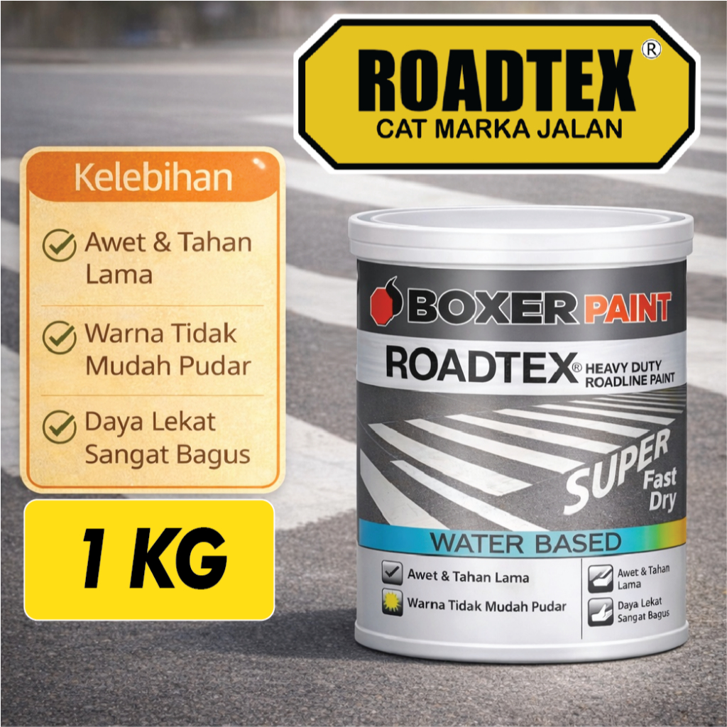 Jual (1 KG) ROADTEX Water Based Cat Marka Jalan | Shopee Indonesia