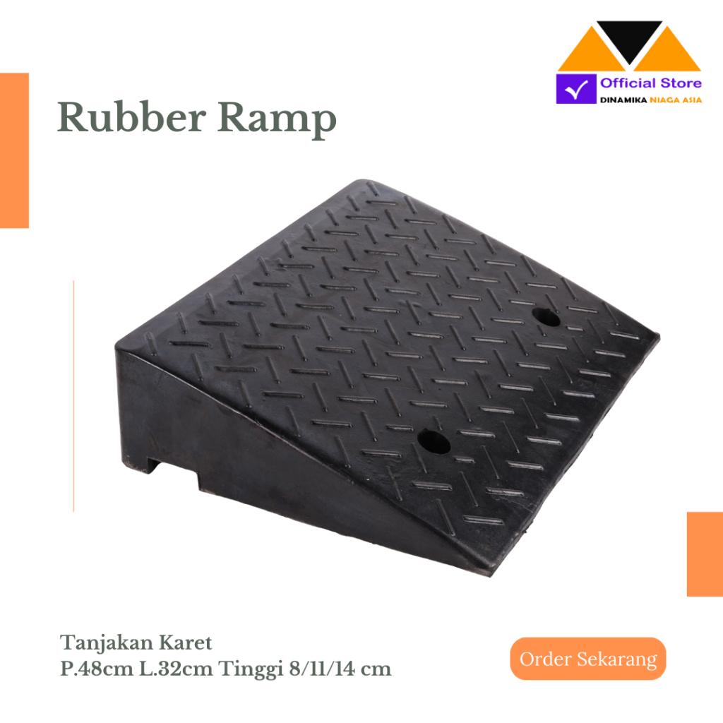 Jual Rubber Ramp Tanjakan Karet - P.48cm L.32cm Tinggi 8/11/14 cm untuk ...