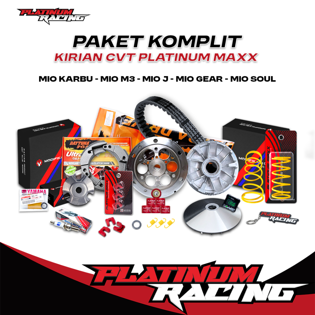Jual PAKET KIRIAN CVT MIO J / SOUL GT 115 - 125 / X RIDE / MIO M3 ...
