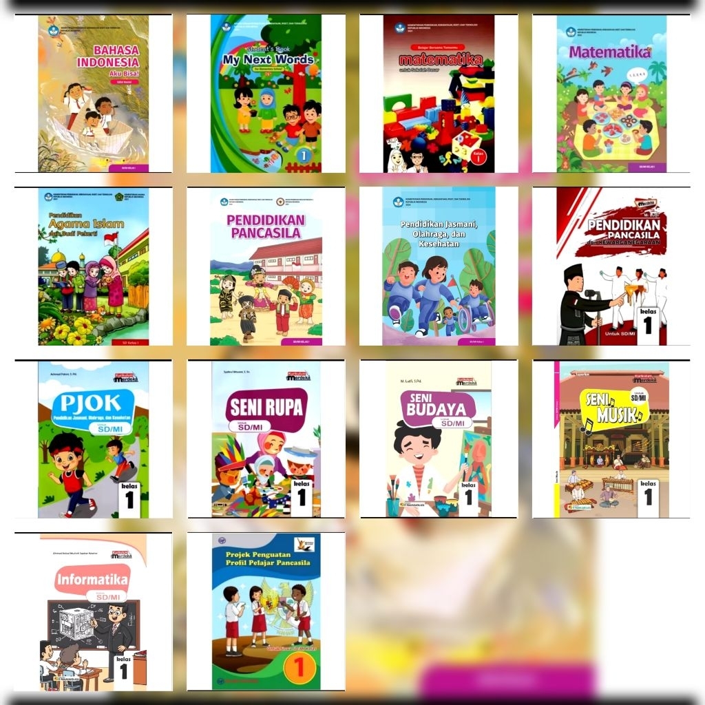 Jual Pelajaran Kurikulum Penggerak/Merdeka Kelas 1 SD Diknas (Kumer ...