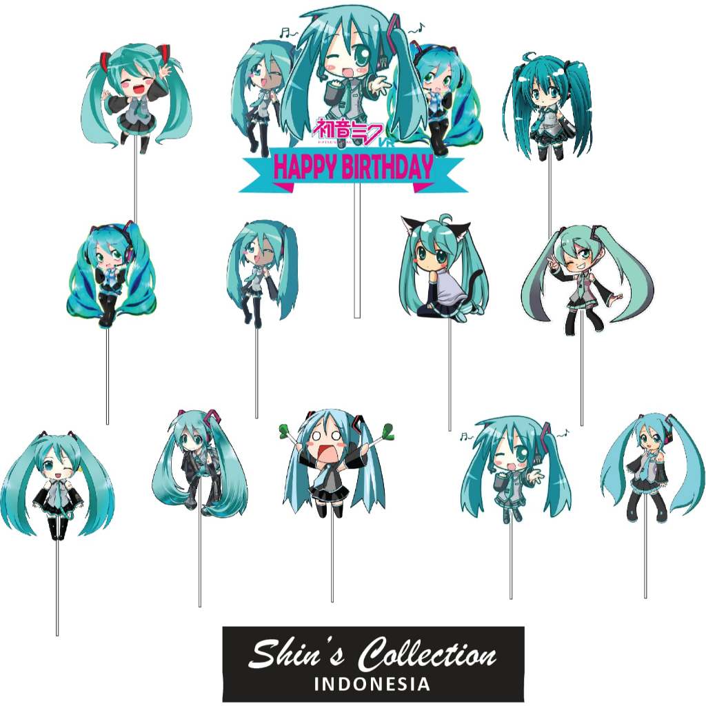 Jual Cake topper Hatsune Miku | Shopee Indonesia